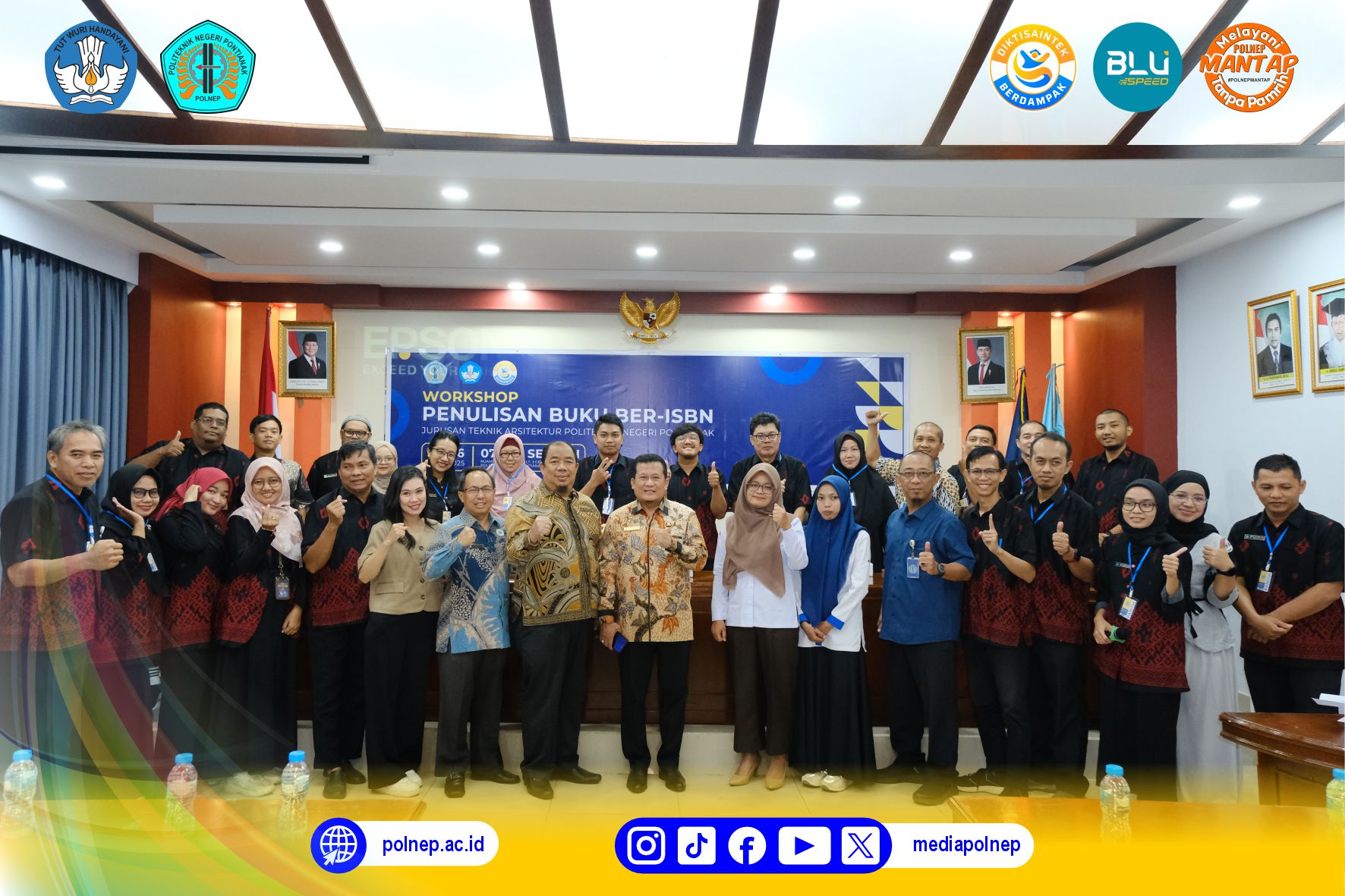 JURUSAN TEKNIK ARSITEKTUR POLNEP GELAR WORKSHOP PENULISAN BUKU BER-ISBN ...