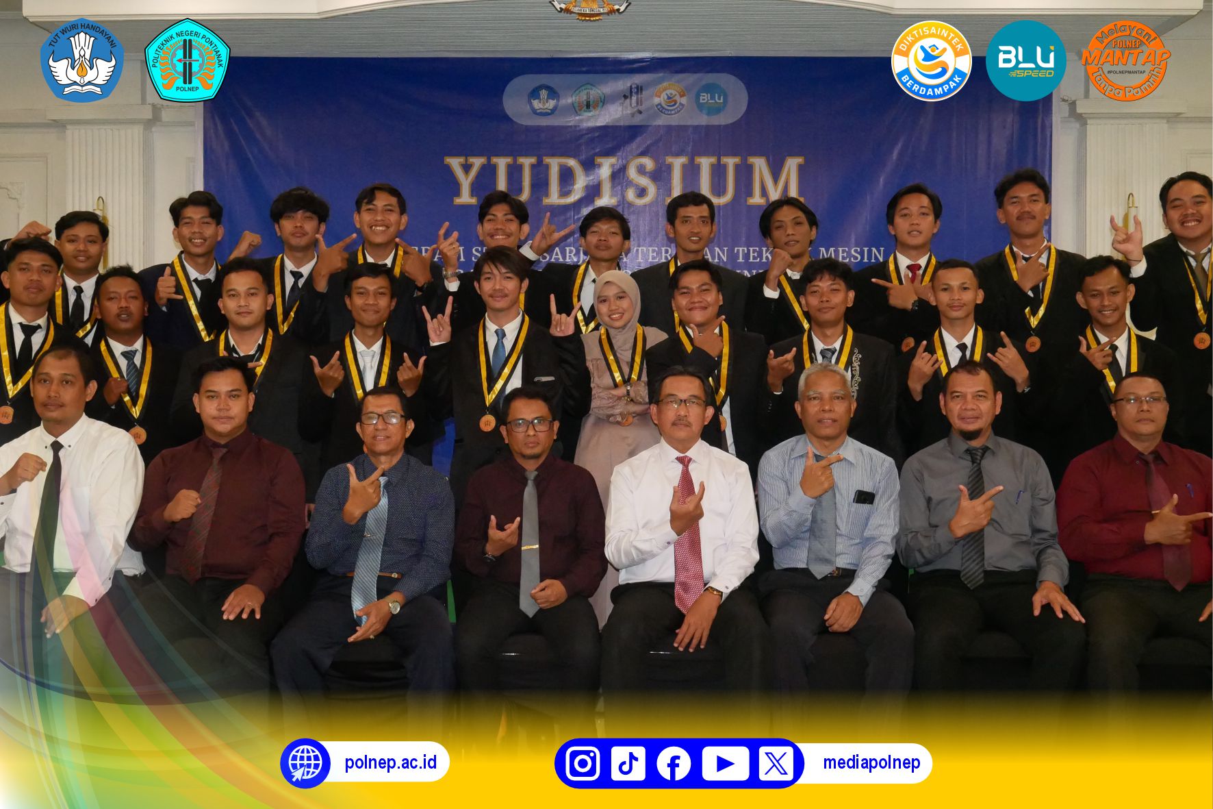 MOMENTUM BERSEJARAH : JURUSAN TEKNIK MESIN POLNEP GELAR YUDISIUM, 149 ...